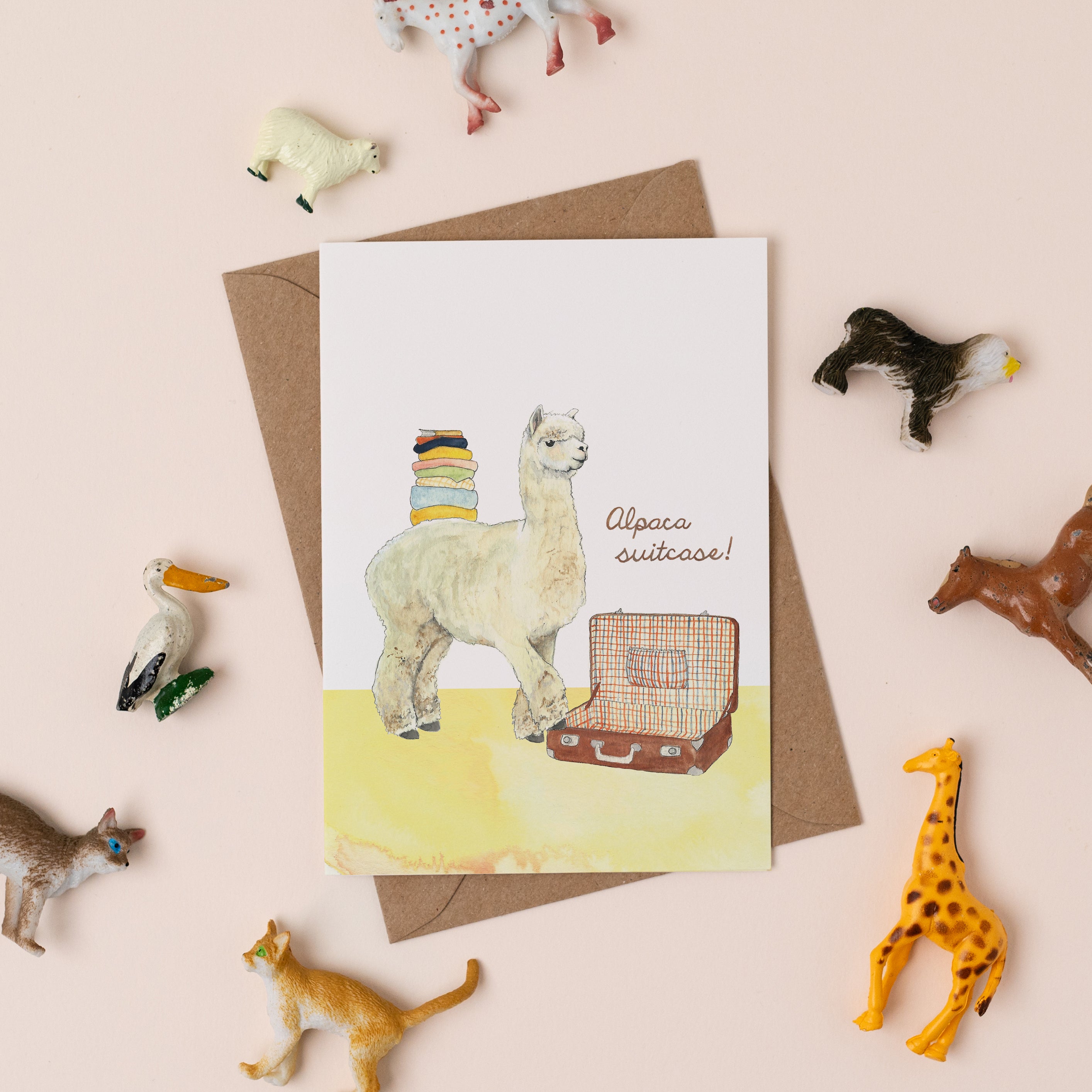 Alpaca Suitcase Card – Mister Peebles